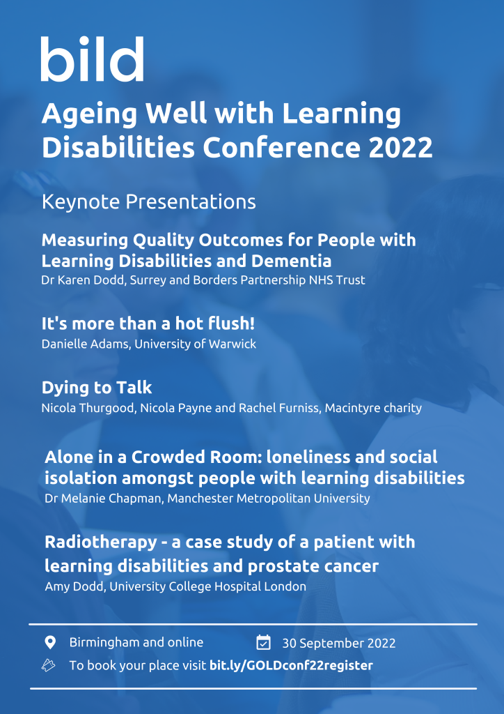 Ageing Well with Learning Disabilities Conference Keynotes Announced | bild